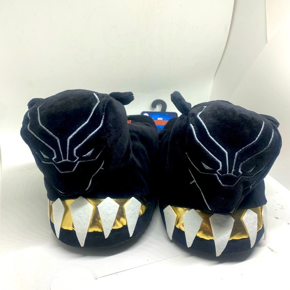 Marvel | Shoes | New Marvel Avengers Black Panther Mens Slippers ...